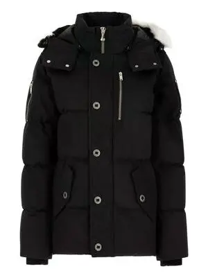 Moose Knuckles Quilted Button Jacket - Black
