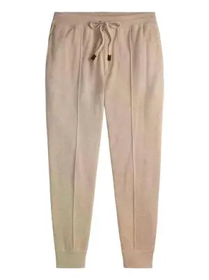 Ralph Lauren Purple Label Knitted Jogger Trousers - Neutrals