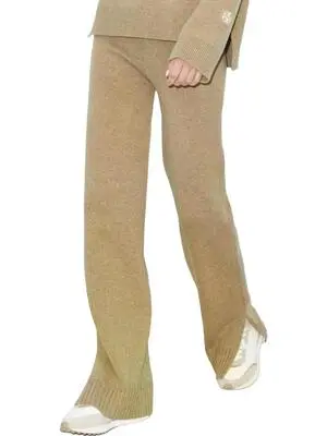 Tory Burch Wool Track Pants - Neutrals