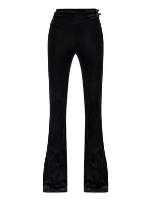 Versace Buckled Flared Trousers - Black