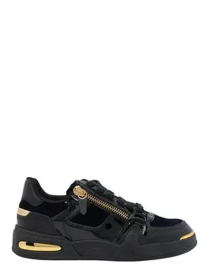 GIUSEPPE ZANOTTI Round Toe Sneakers - Black