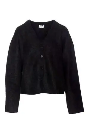 Filippa K Button V-neck Cardigan - Black