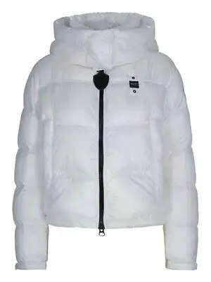 BLAUER. Hooded Puffer Jacket - White
