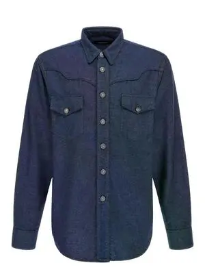 ROBERTO CAVALLI Pocket Jeans Shirt