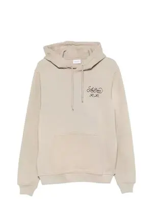 LES DEUX Graphic-print Hoodie - Neutrals