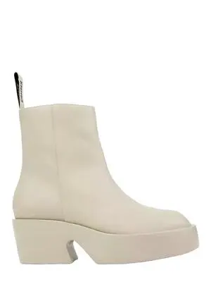 Camper Billie Leather Platform Boots - Neutrals