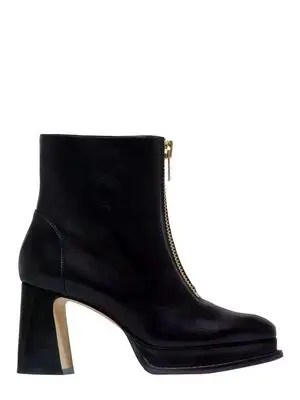 Bernardo 95mm Mafalda Zip-front Platform Boots - Black