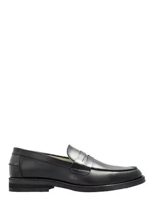 DUKE + DEXTER Wilde Leather Loafers - Black