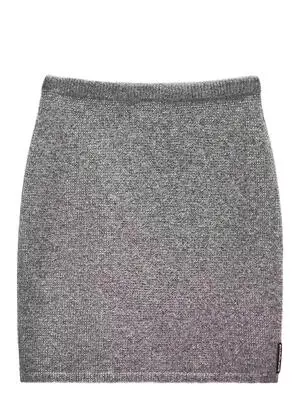 Alexander Wang Ribbed Mini Skirt - Grey