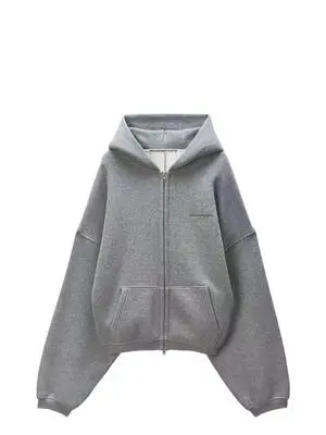 Alexander Wang Zip-up Hoodie - Grey