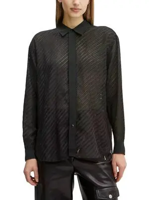 G-star Raw Striped Collared Shirt - Black