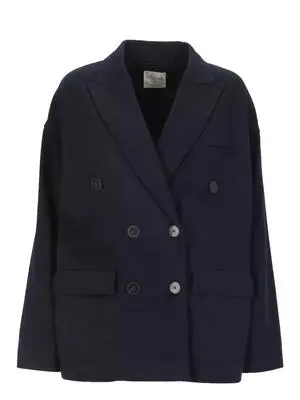 FORTE_FORTE Double-Breasted Buttoned Jacket