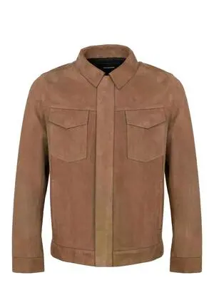 YVES SALOMON Suede Jacket - Neutrals
