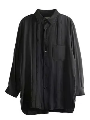 Yohji Yamamoto Quilted Shirt - Black