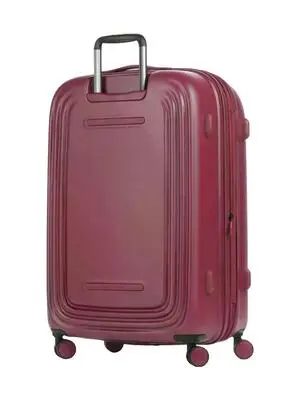 MANDARINA DUCK Logo-embossed Ribbed Trolley Suitcase - Red