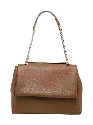 ORTIGNI Medium Sveva Sense Shoulder Bag - Brown