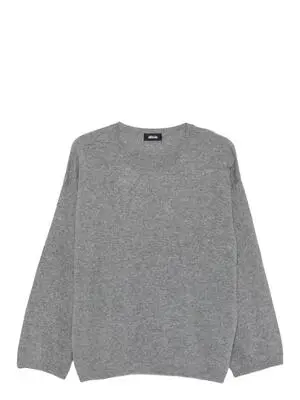Dixie Crew-neck Long-sleeve Sweater - Grey