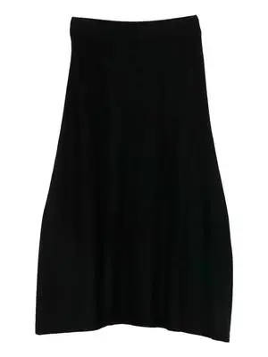 GRAN SASSO Knitted Midi Skirt - Black