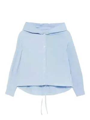 CIRCOLO 1901 Hooded Shirt - Blue