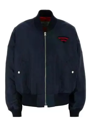 PRADA Logo-Patch Bomber Jacket