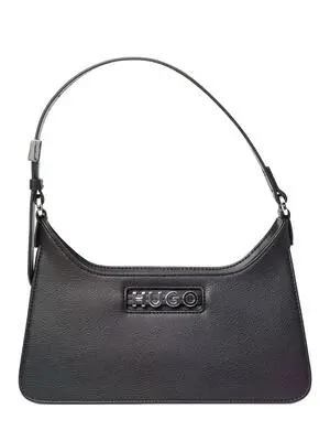 Hugo Logo-plaque Shoulder Bag - Black