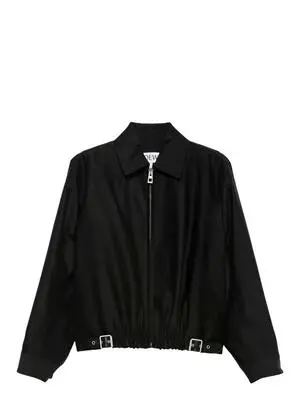 Loewe Buckle Zip-up Jacket - Black