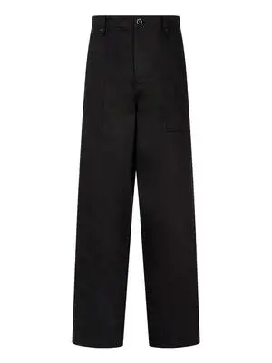 STUDIO TOMBOY Fatigue Cotton Trousers - Black