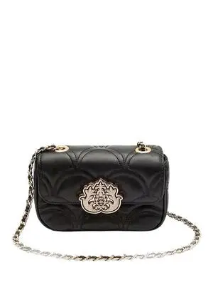 ISLA Quilted Shoulder Bag - Black