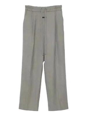Fear Of God Drawstring Virgin Wool Trousers - Grey