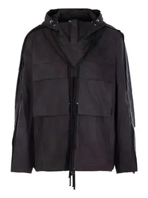 CRAIG GREEN High-collar Hooded Jacket - Black