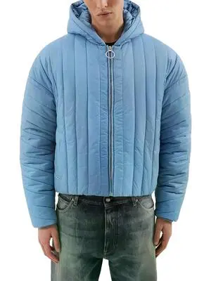 1989 STUDIO Quilted Hooded Jacket - Blue