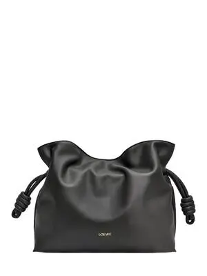 Loewe Medium Knotted Clutch - Black