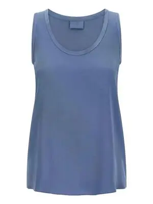 Brunello Cucinelli Sleeveless Satin Top - Blue