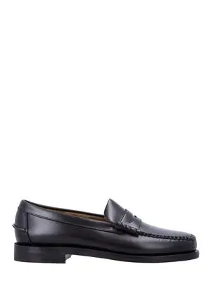 SEBAGO Sebago Classic Dan Smooth Leather Penny Loafers With Leather Sole Coffee