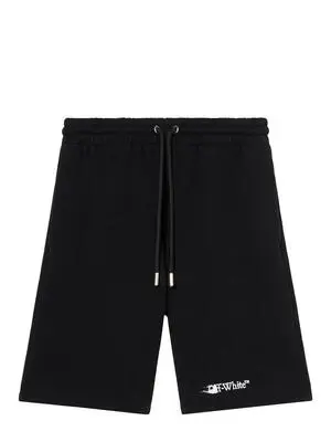 Off-White Ink Arrow Skate Sweatshorts - Black