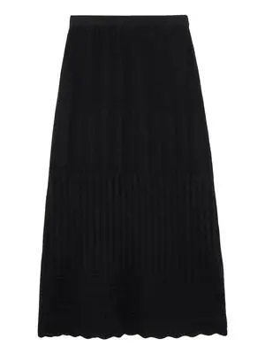 ERES Rhythmee Pointelle-knit Maxi Skirt - Black