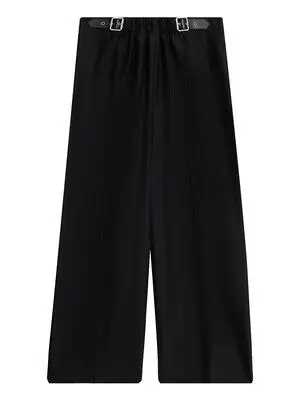Loewe Belted Wide-leg Trousers - Black