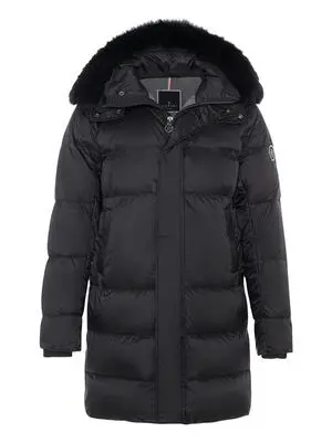 Gorski Apres-ski Jacket With Detachable Toscana Lamb Shearling Hood Trim - Black