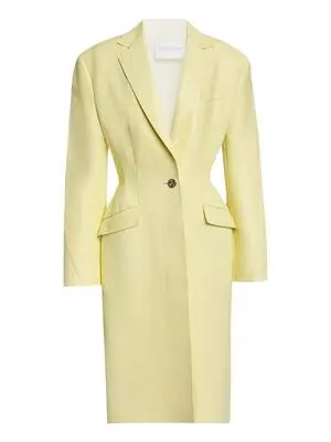 Givenchy Leather Cocoon Coat - Yellow