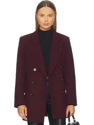 PISTOLA Emory Short Double Breasted Wool Coat