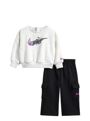 Nike Essential Sweatshirt And Cargo Pants Set - Black