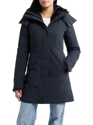 SAVE THE DUCK Samantah Faux-fur Lined Water-resistant Hooded Parka - Black