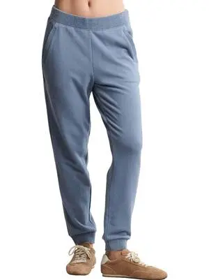 Barefoot Dreams Brushed Fleece Joggers - Blue Dusk