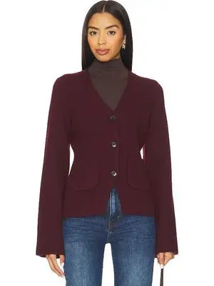 PISTOLA Aeron V-neck Cardigan - Wine