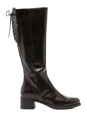 NEROGIARDINI Leather Knee-high Boots - Brown