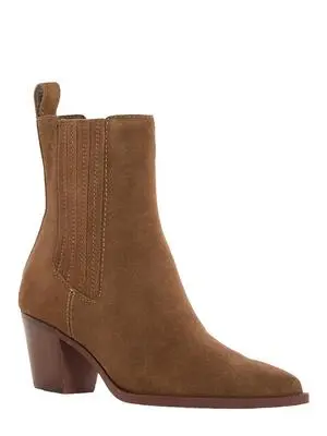 Dolce Vita Bryn Pointed Booties Brown Suede