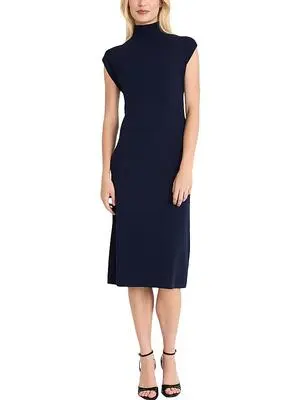 LUXELY Cap Sleeve Midi Dress - Inkling
