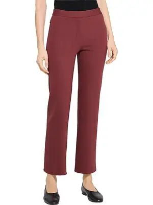Theory Kick Flare Pants - Oxblood Red