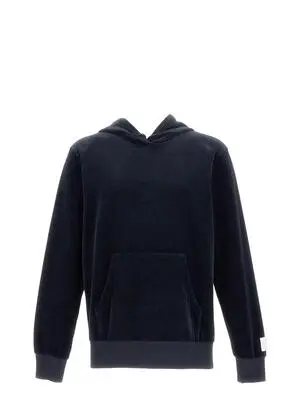 GOLDEN GOOSE Journey M's Hoodie In Double Chenille With Laser Print - Black