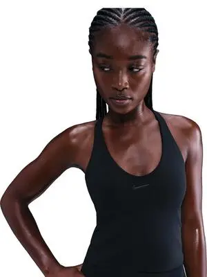 Nike Universa Medium-support Padded Sports Bra Tank Top - Black